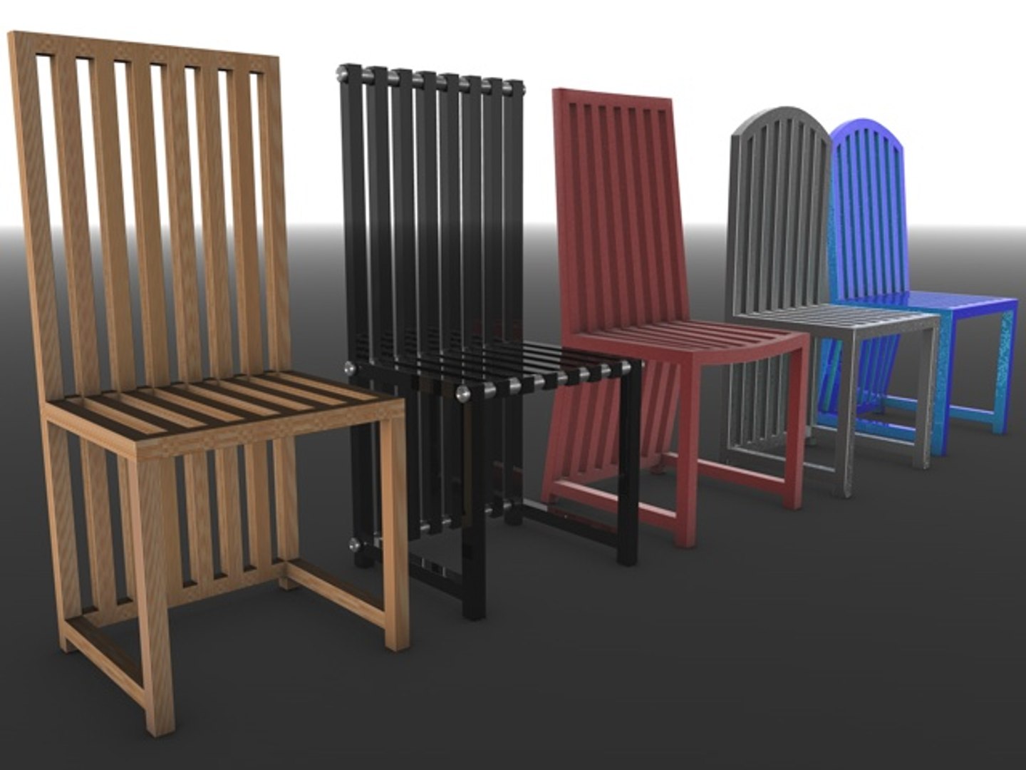 C4d Modern Chairs Sofia