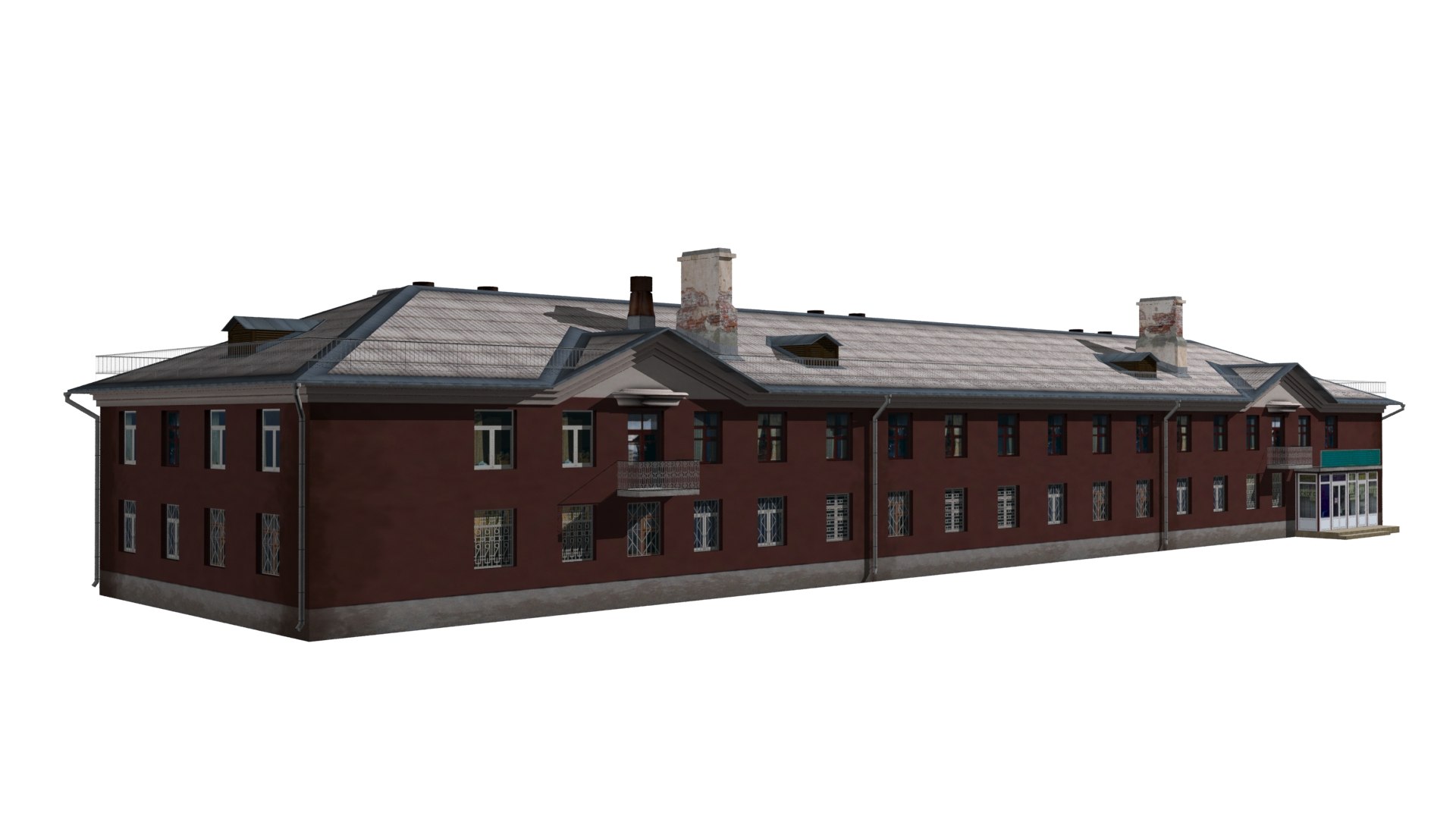 3D shop building - TurboSquid 1433733
