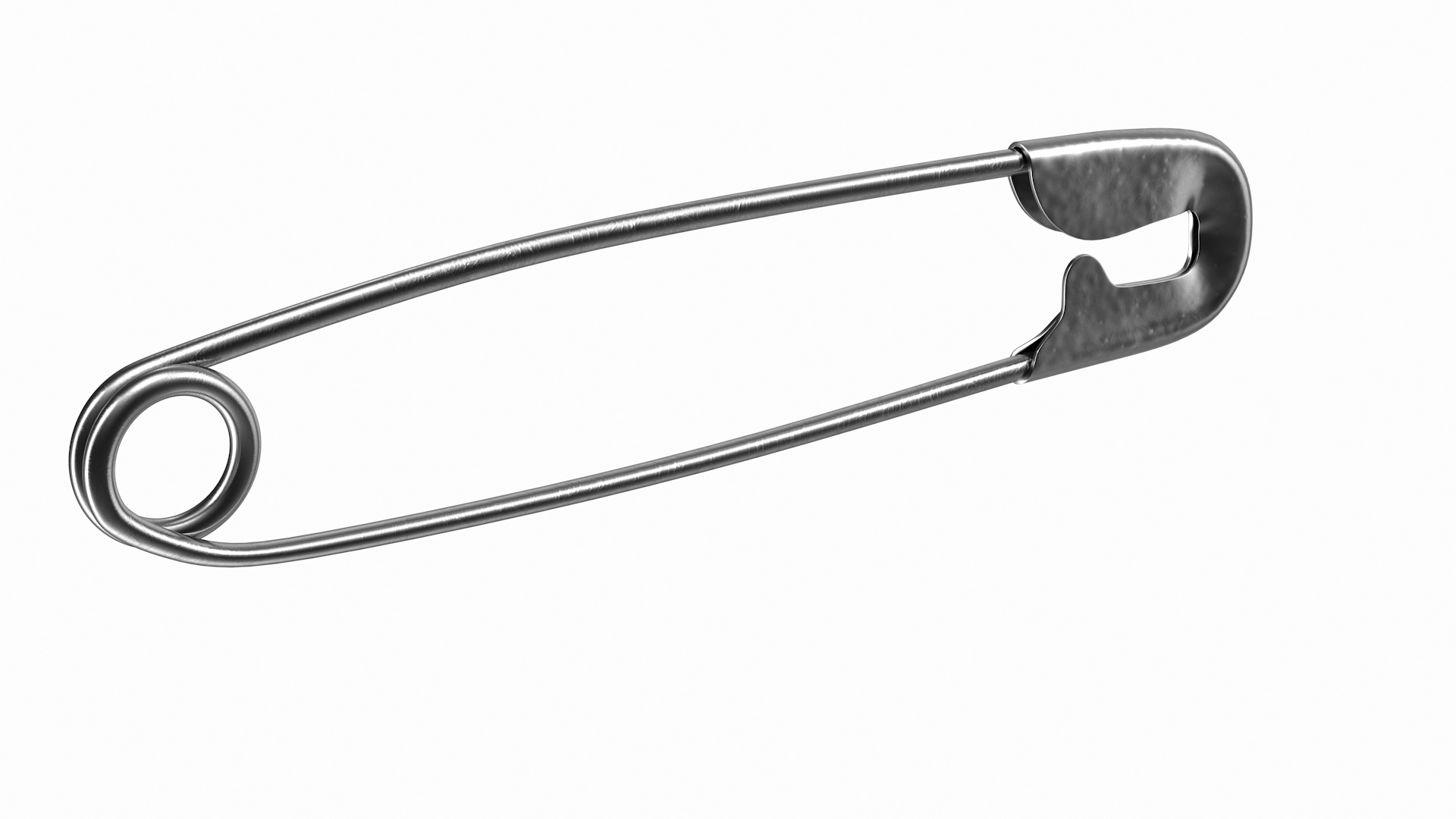 Steel Safety Pin Closed Model - TurboSquid 1474175