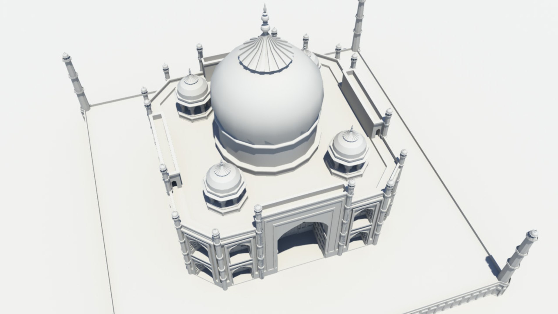Taj Mahal 3d Model