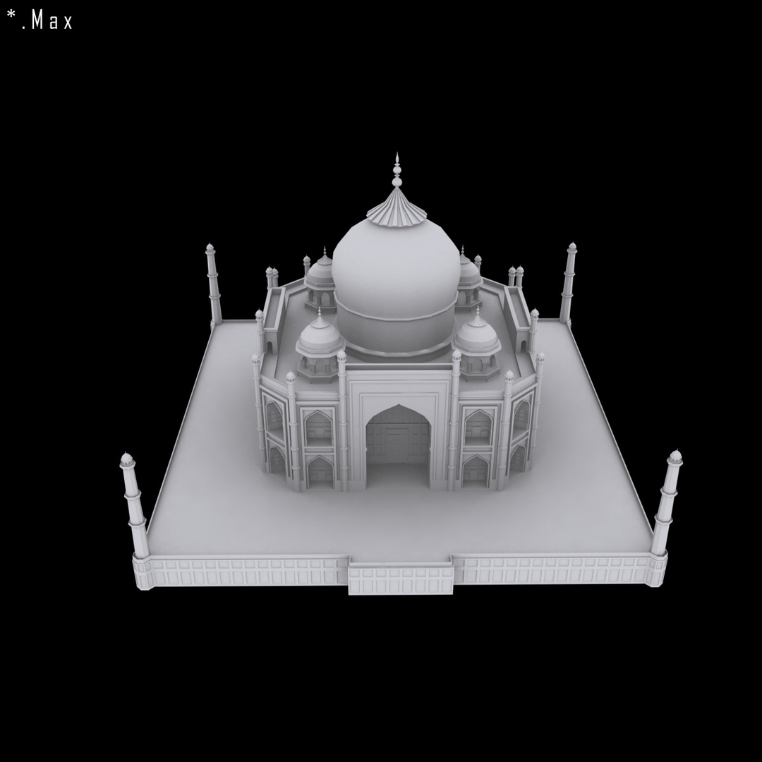 taj mahal 3d model