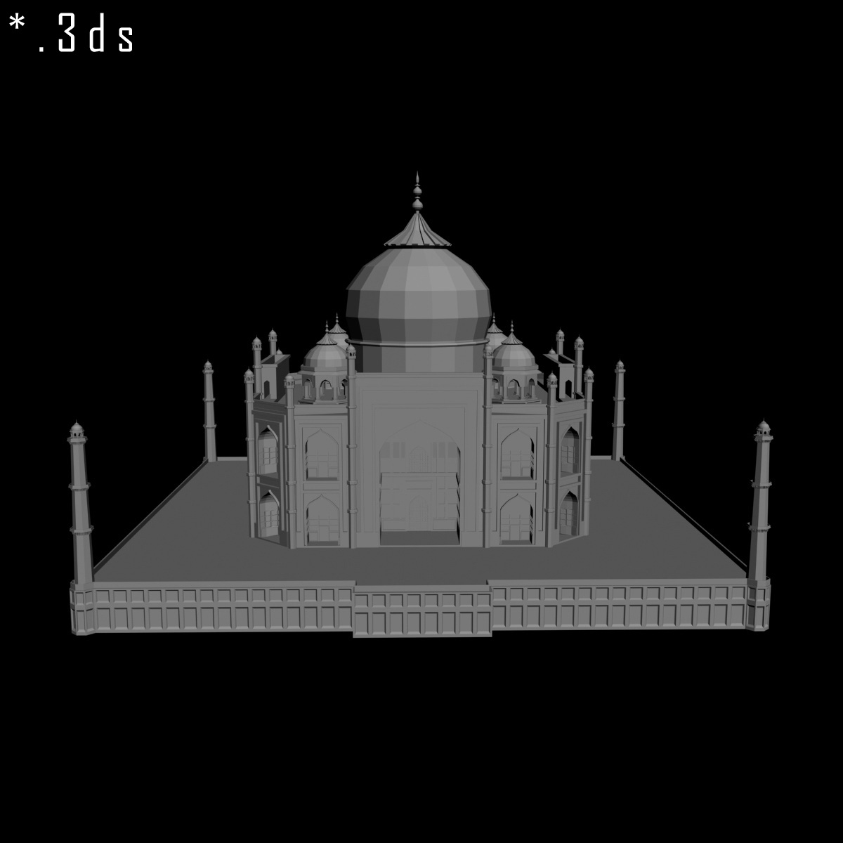 taj mahal 3d model