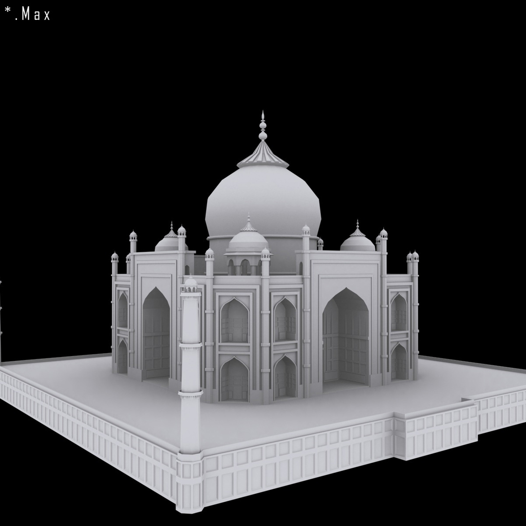 taj mahal 3d model