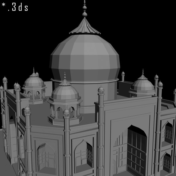 taj mahal 3d model