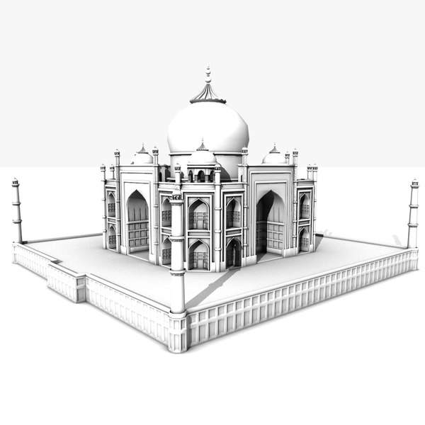 taj mahal 3d model