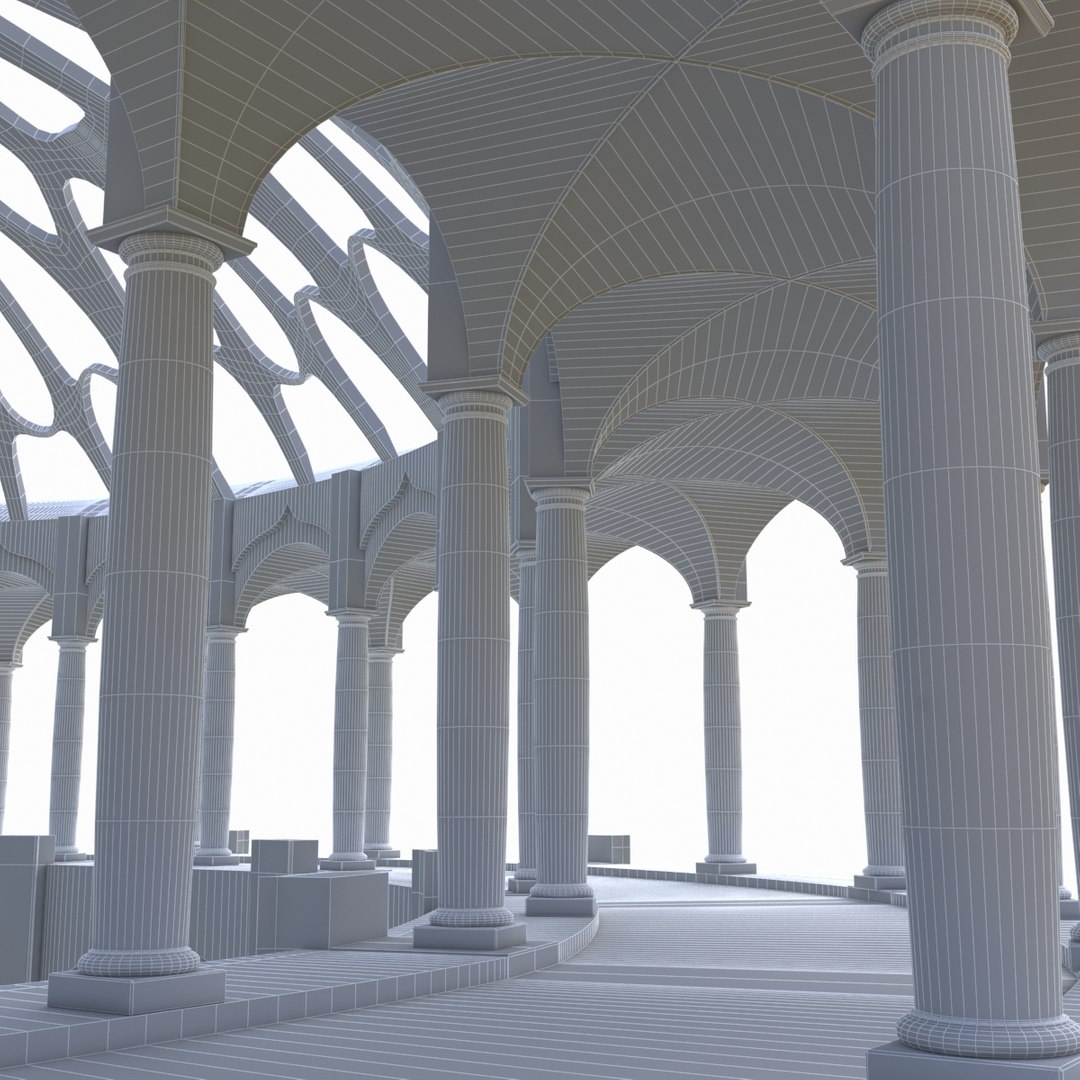 Temple Gods 3d Model