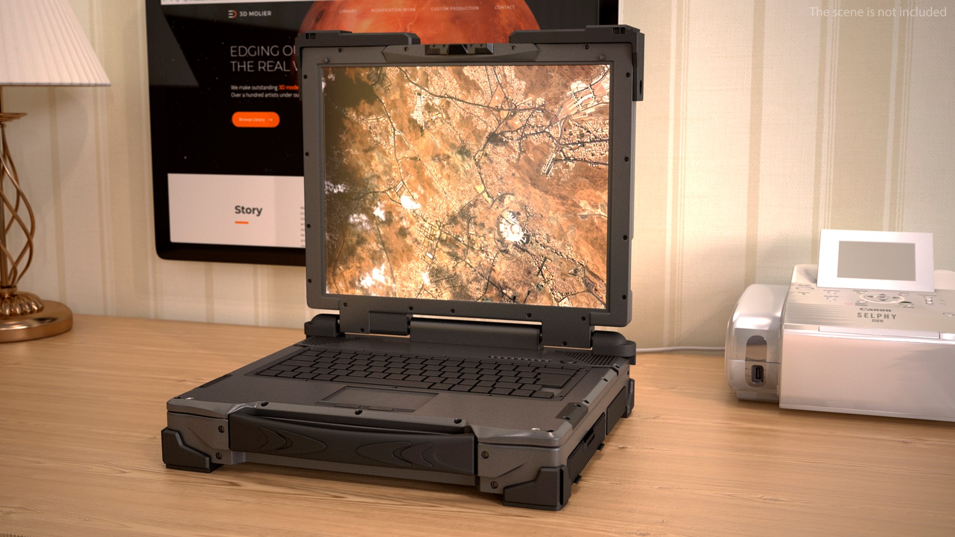 Army Laptop Model - TurboSquid 1941786