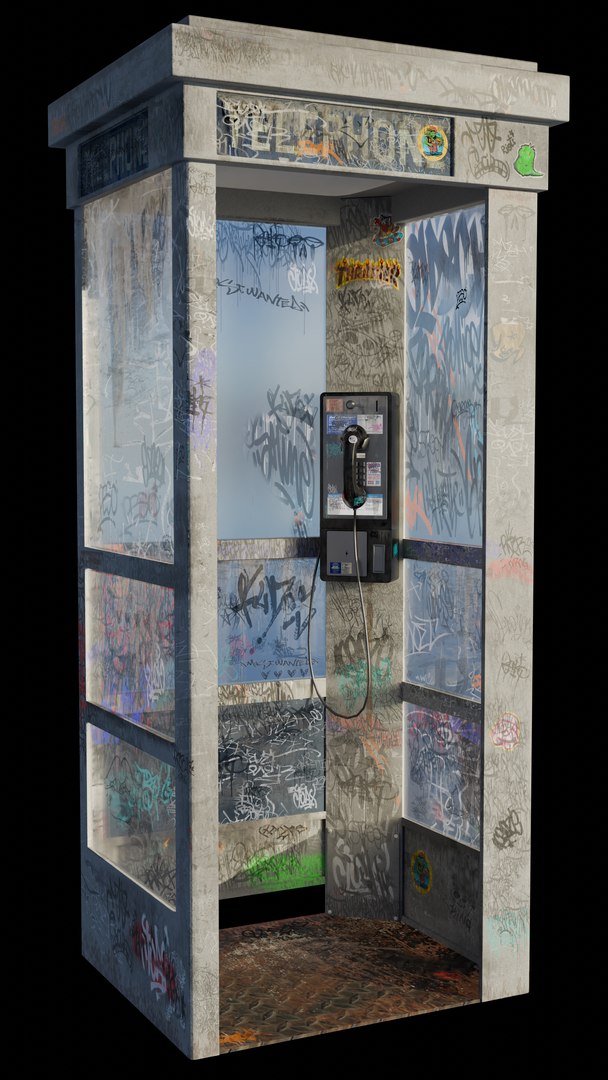 Phone Booth 3D - TurboSquid 2223858