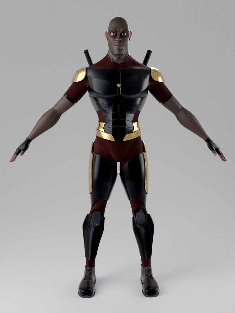 3D Superhero Mercenary Model - TurboSquid 1474638
