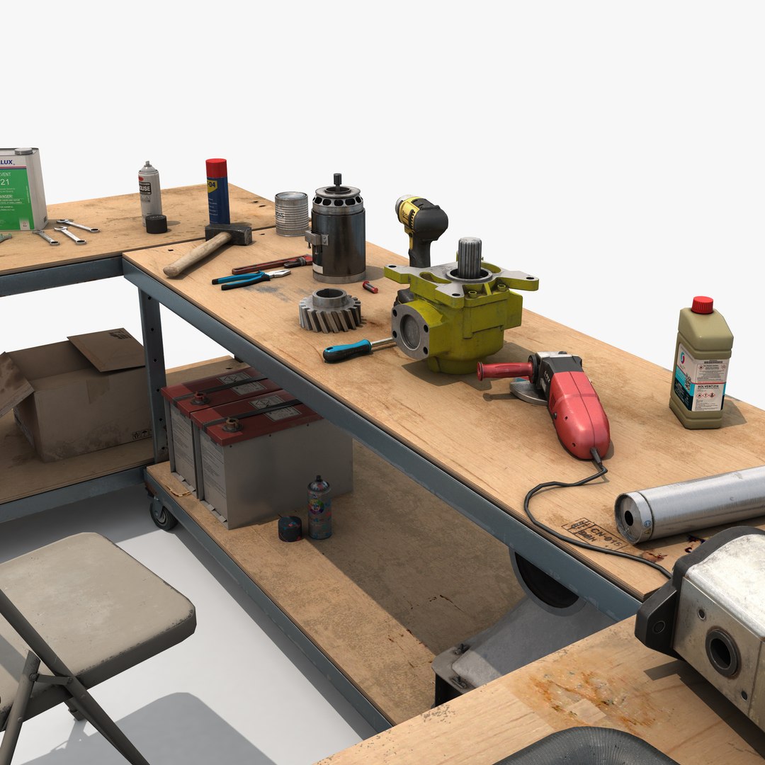 3D Workbenches Tools Model - TurboSquid 1455037