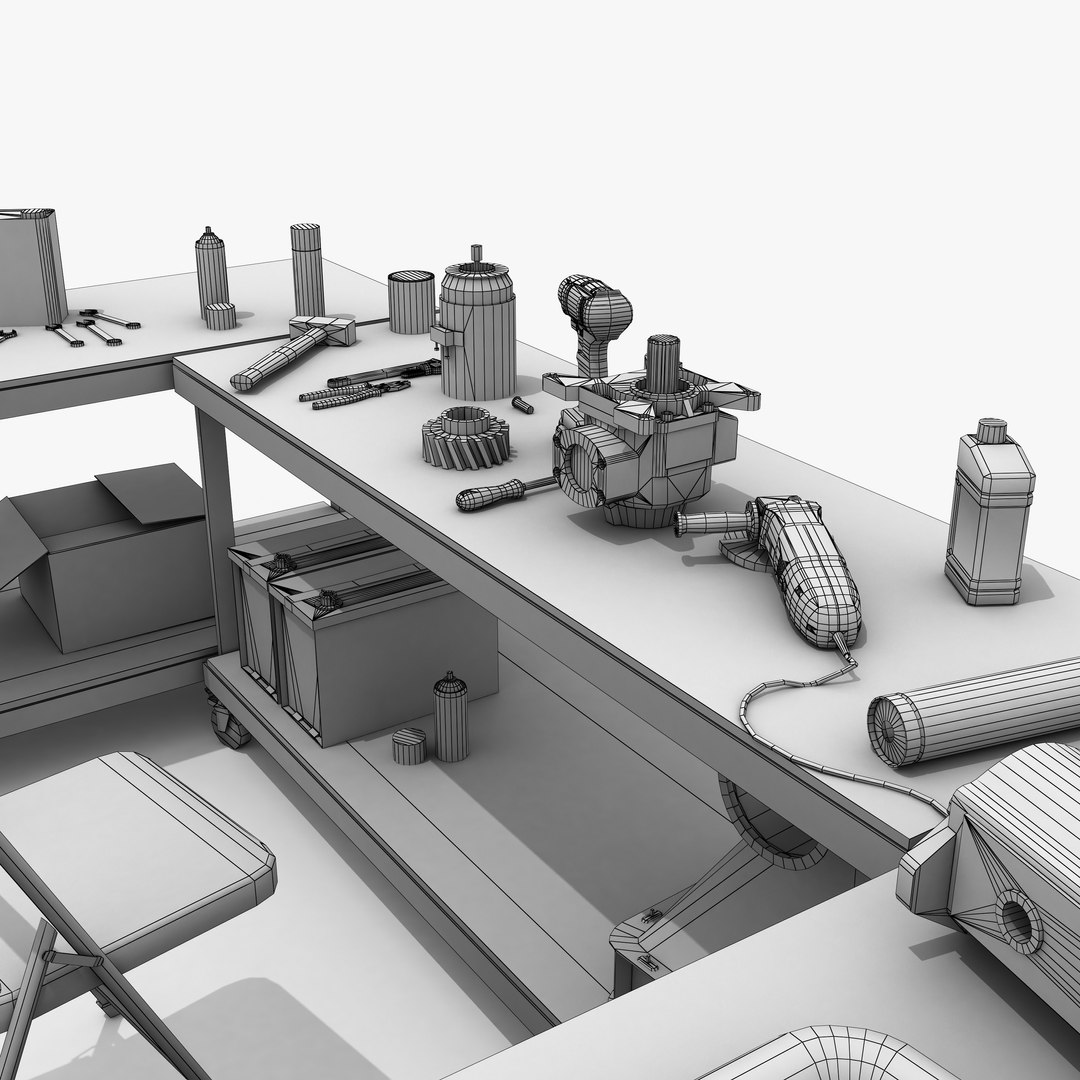 3D Workbenches Tools Model - TurboSquid 1455037