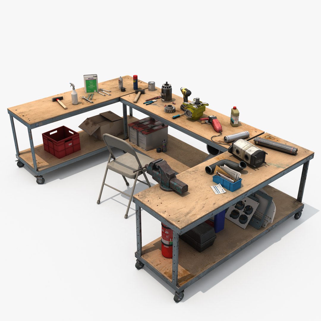 3D Workbenches Tools Model - TurboSquid 1455037