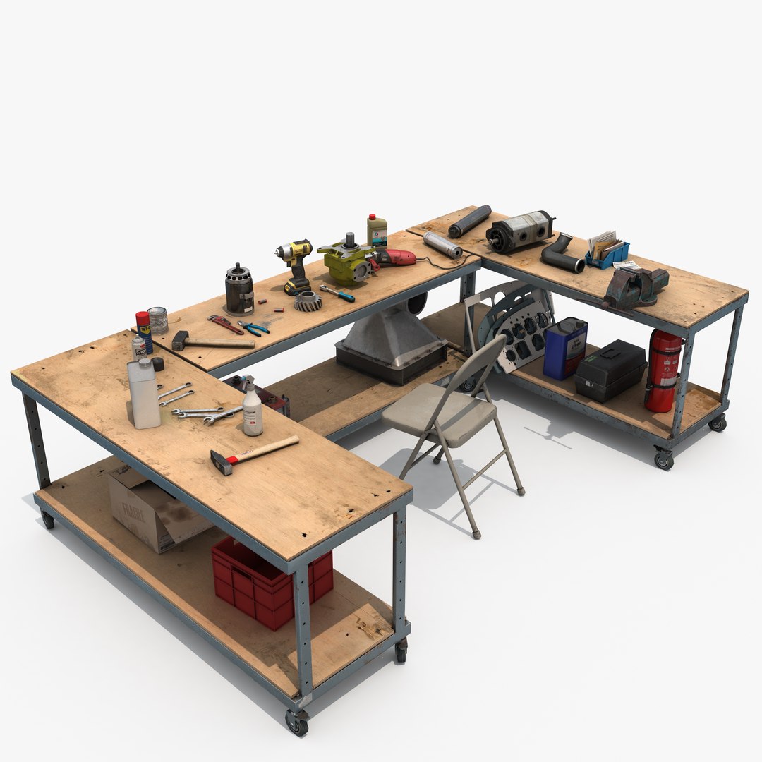 3D Workbenches Tools Model - TurboSquid 1455037