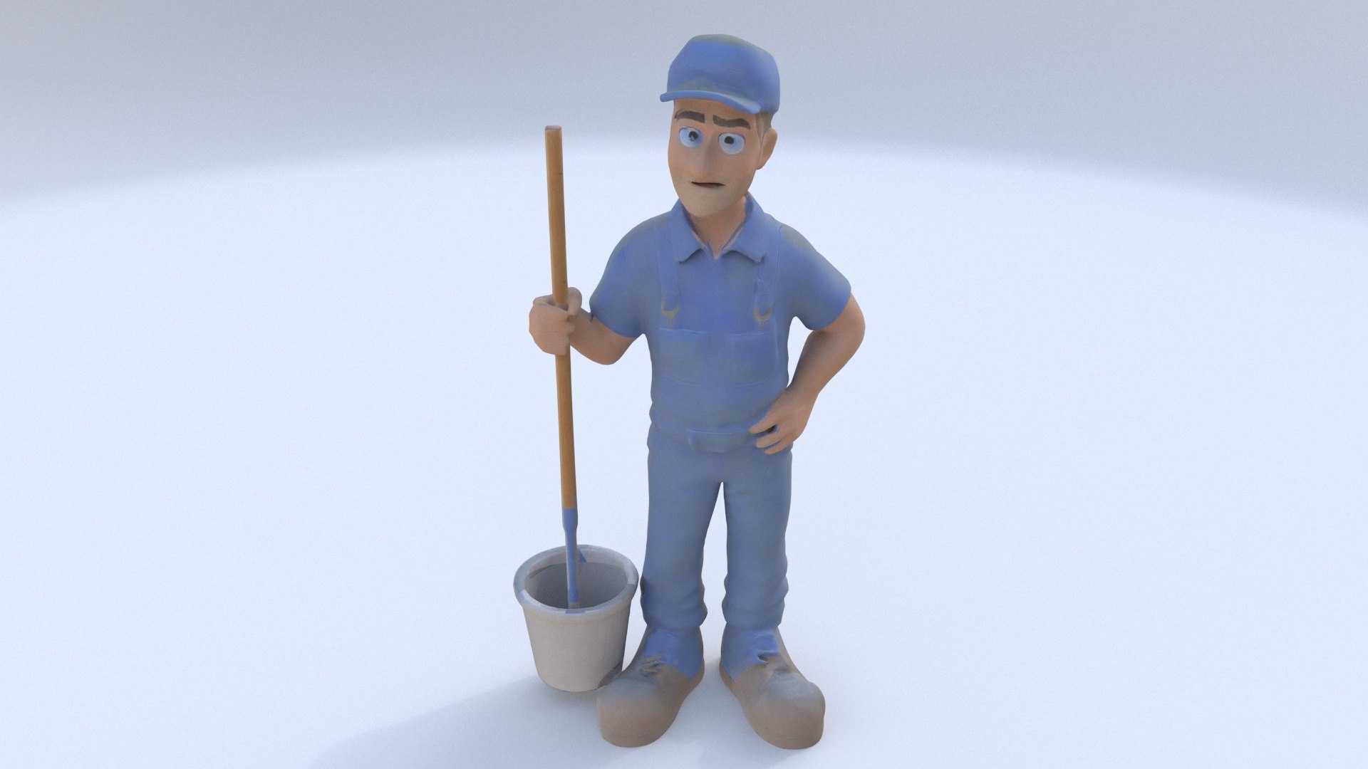 3D Janitor Male Model - TurboSquid 2333471