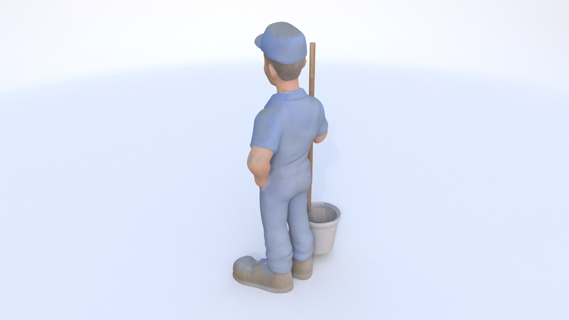 3D Janitor Male Model - TurboSquid 2333471