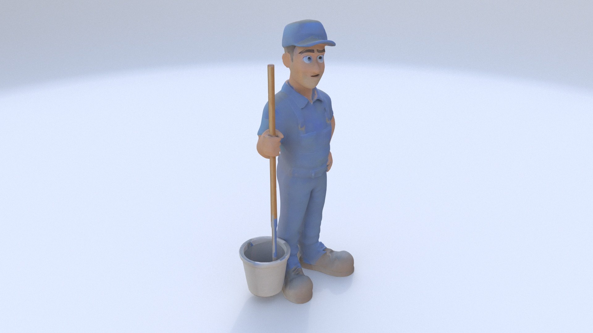 3D Janitor Male Model - TurboSquid 2333471