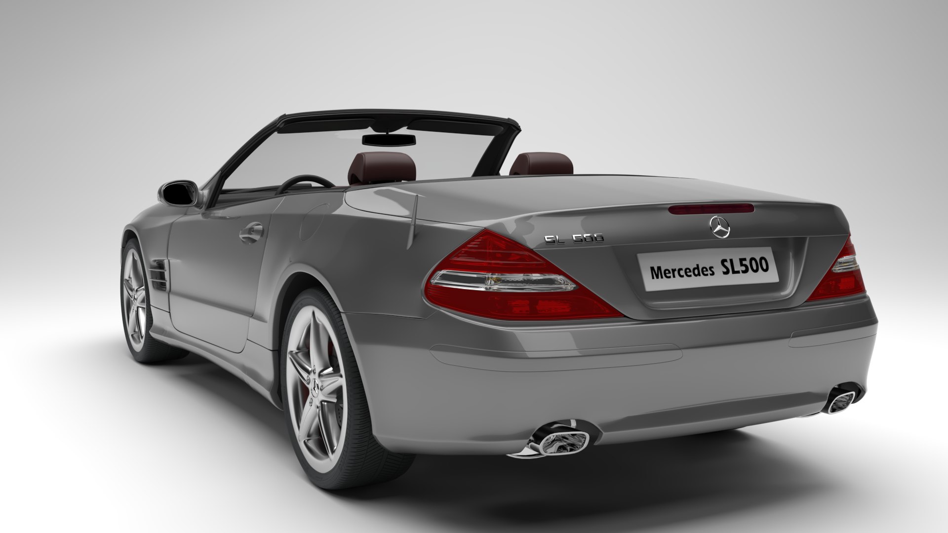 3D Mercedes Benz SL500 2008 - TurboSquid 2145609