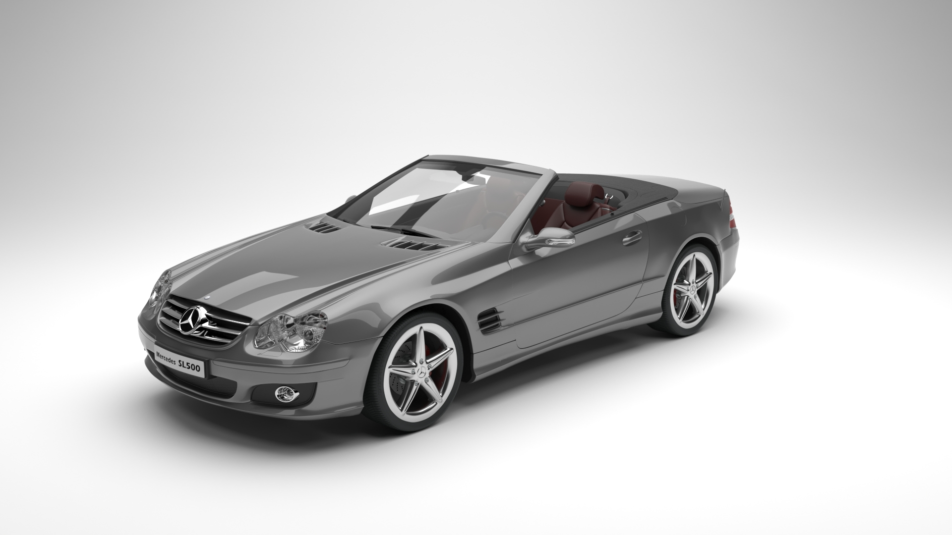 3D Mercedes Benz SL500 2008 - TurboSquid 2145609