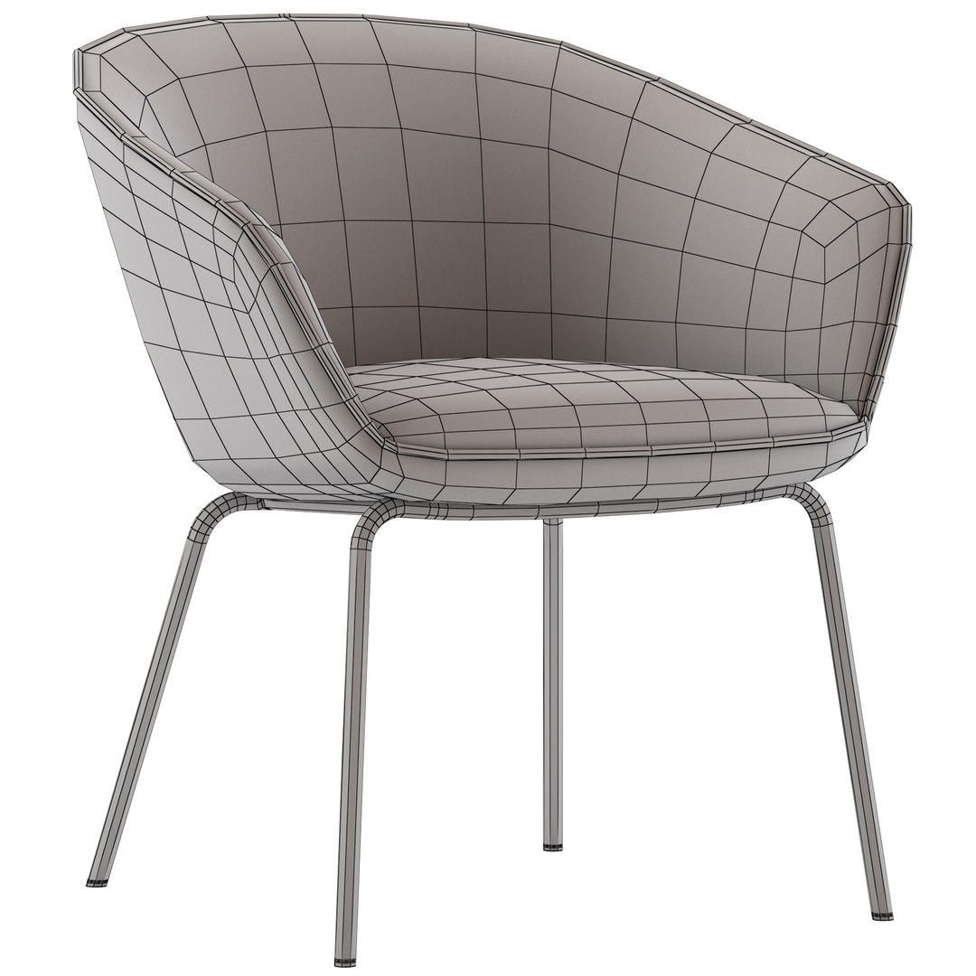 3D Oslo Home Amanda Dinning Chair model - TurboSquid 2182205