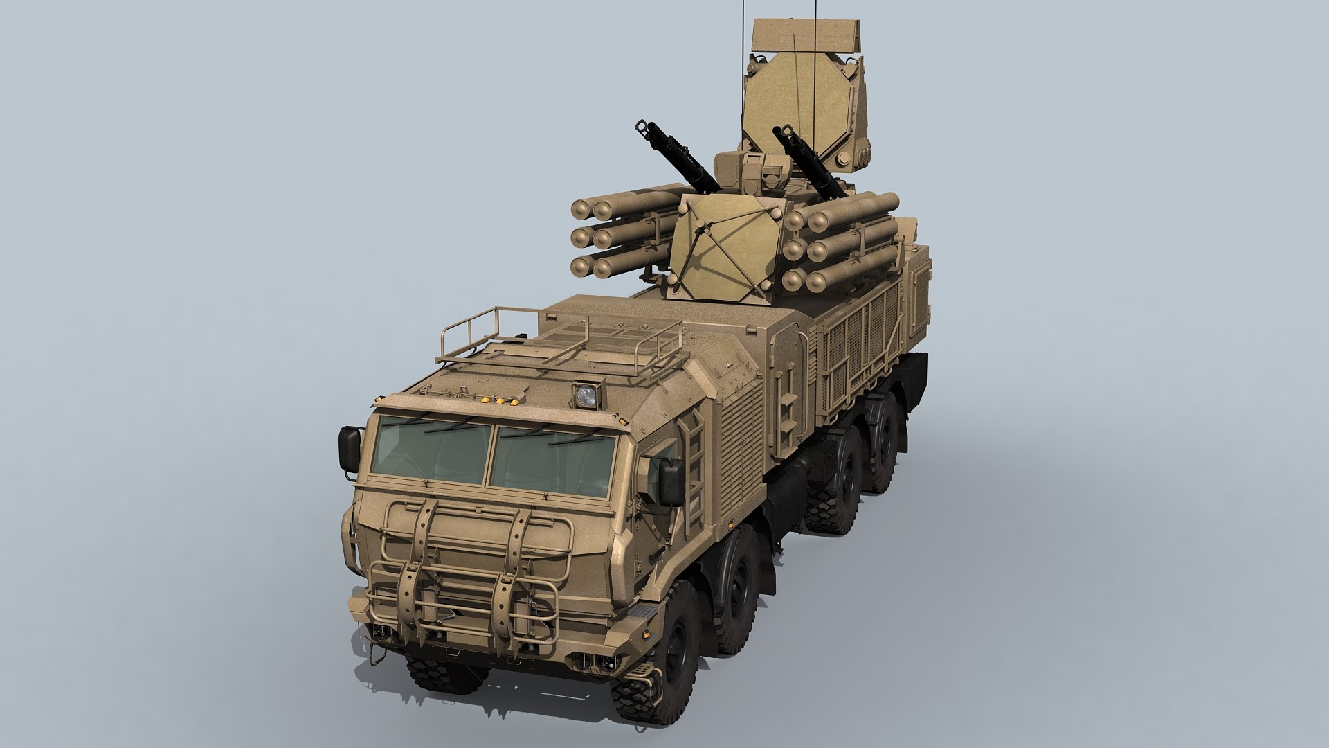 SA-22 Pantsir-S1M 3D Model - TurboSquid 1791428
