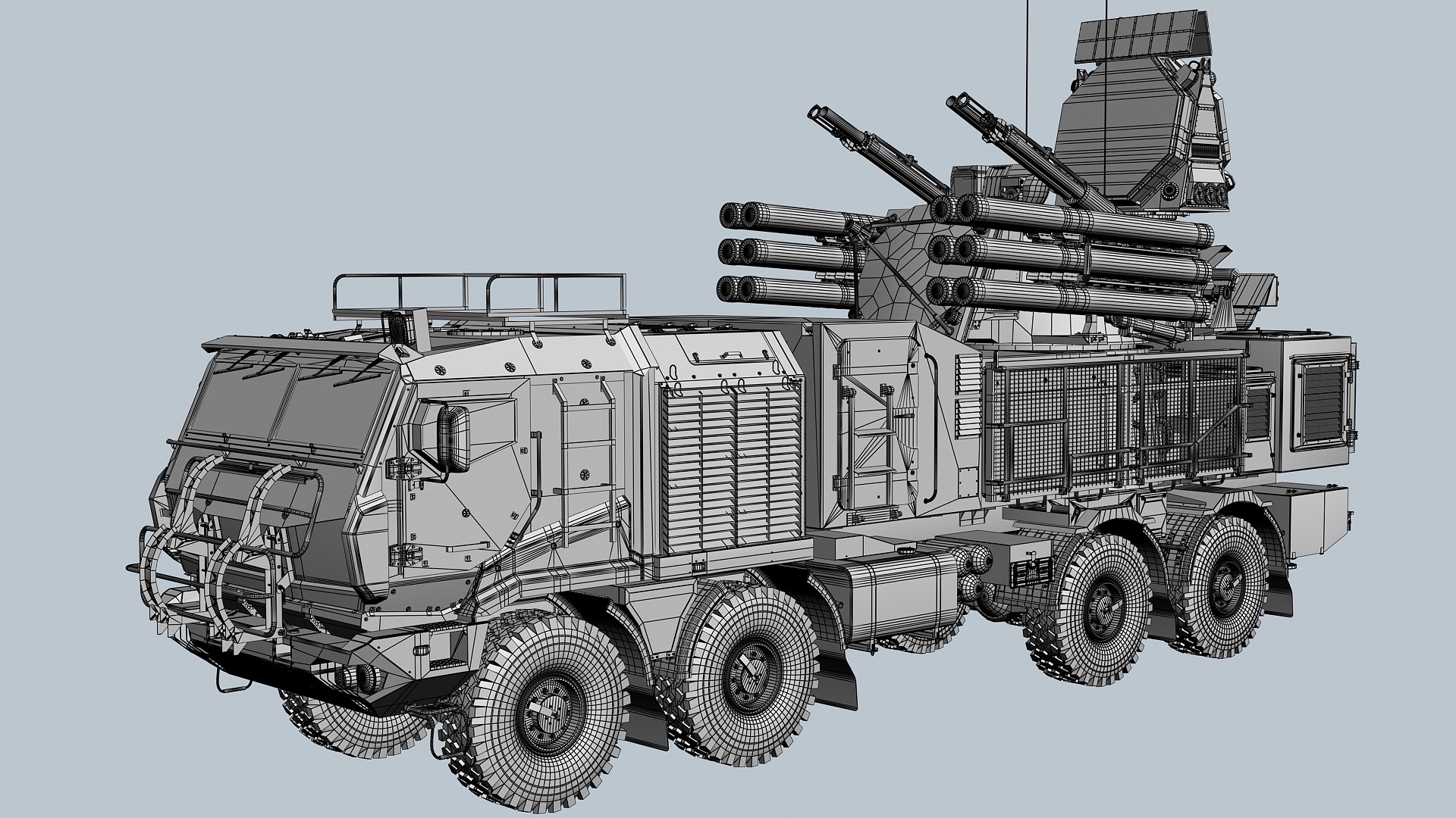 SA-22 Pantsir-S1M 3D Model - TurboSquid 1791428