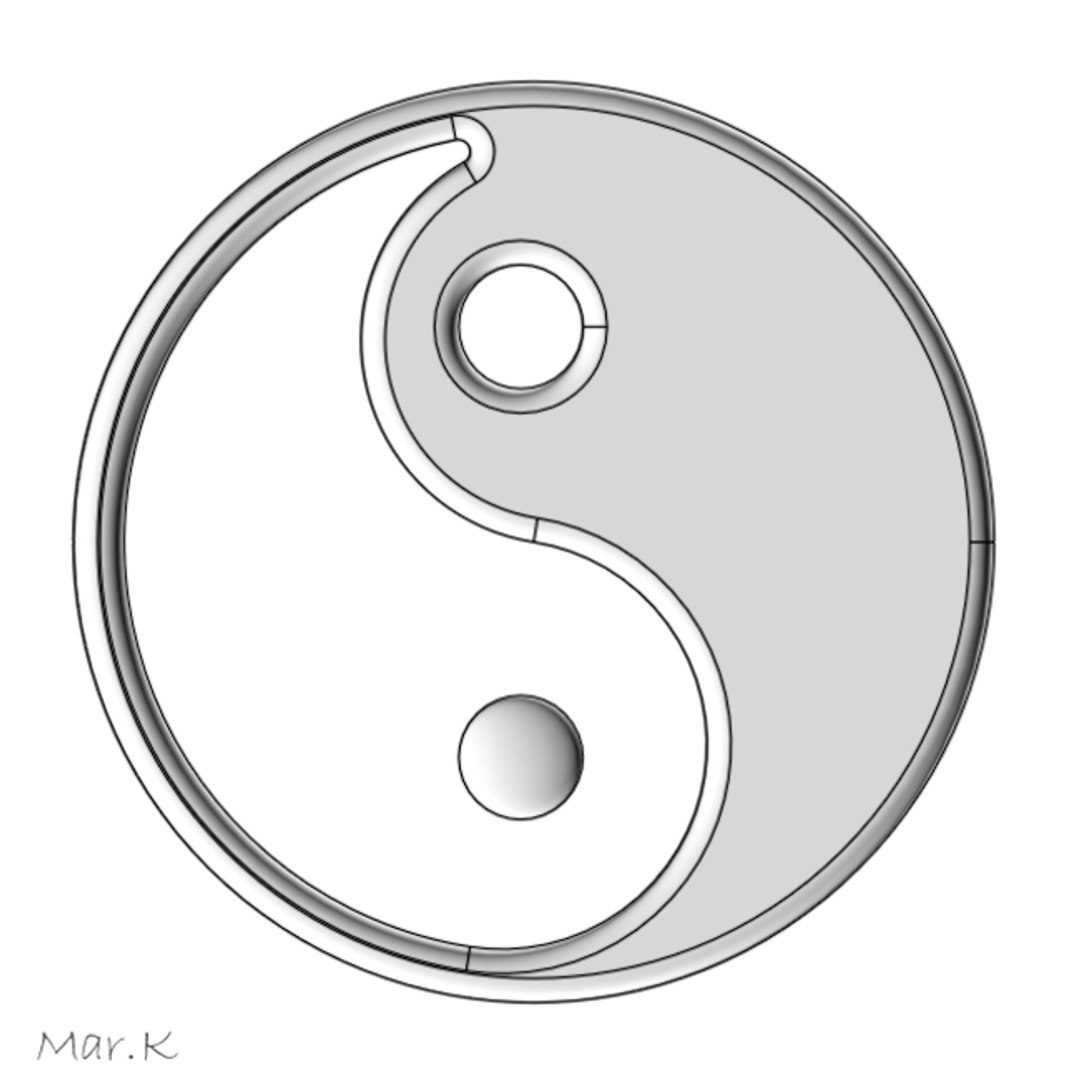 3d Ying Yang