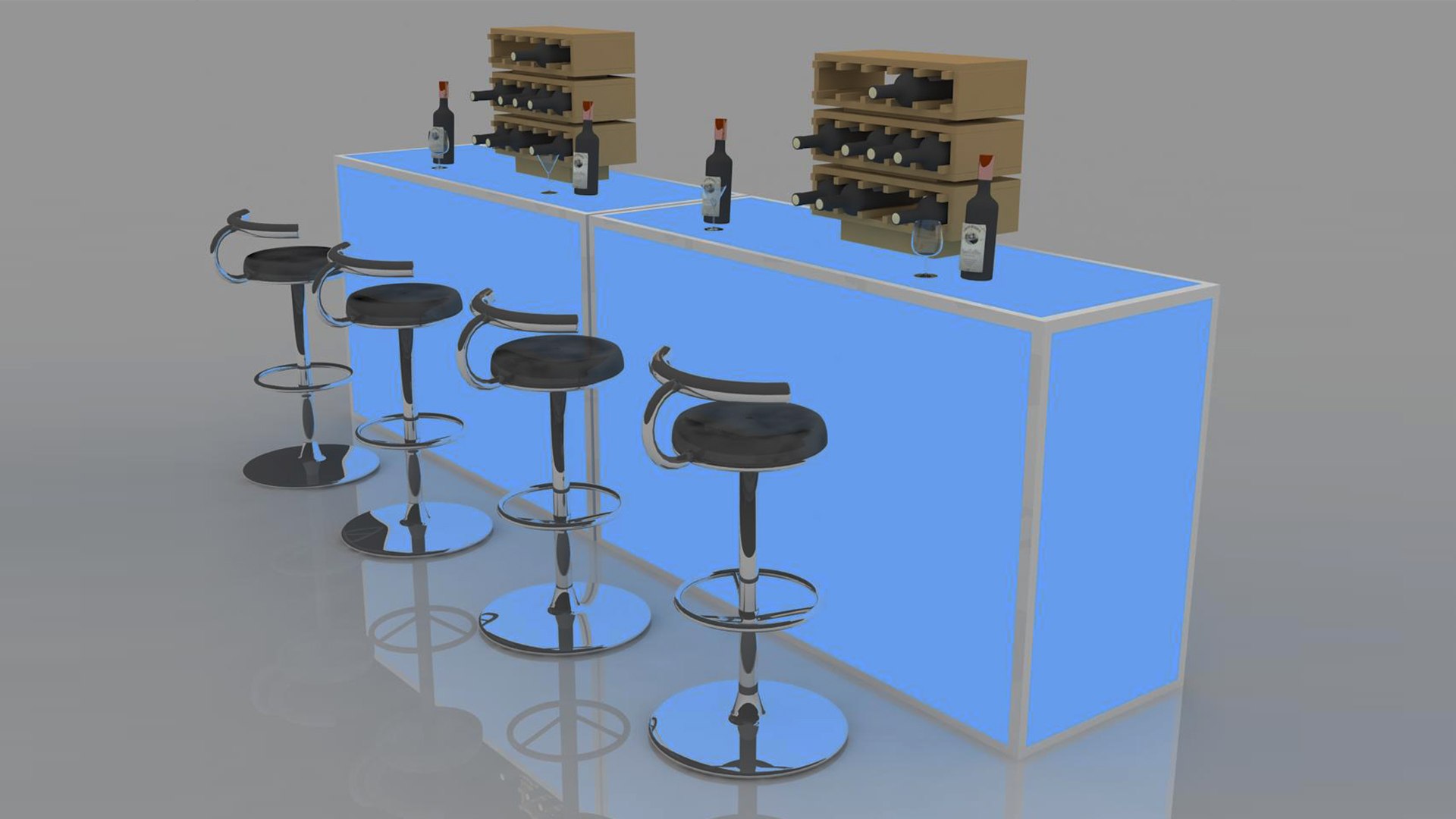 Bar Table 3D Model - TurboSquid 1972792