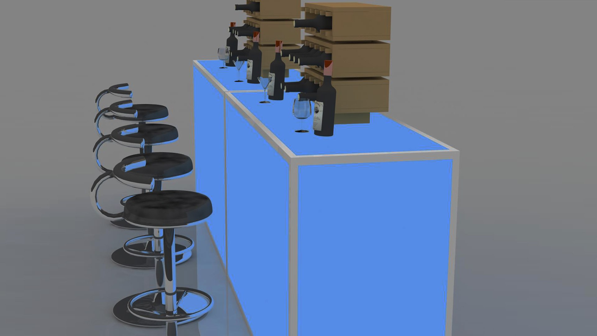 Bar Table 3D Model - TurboSquid 1972792