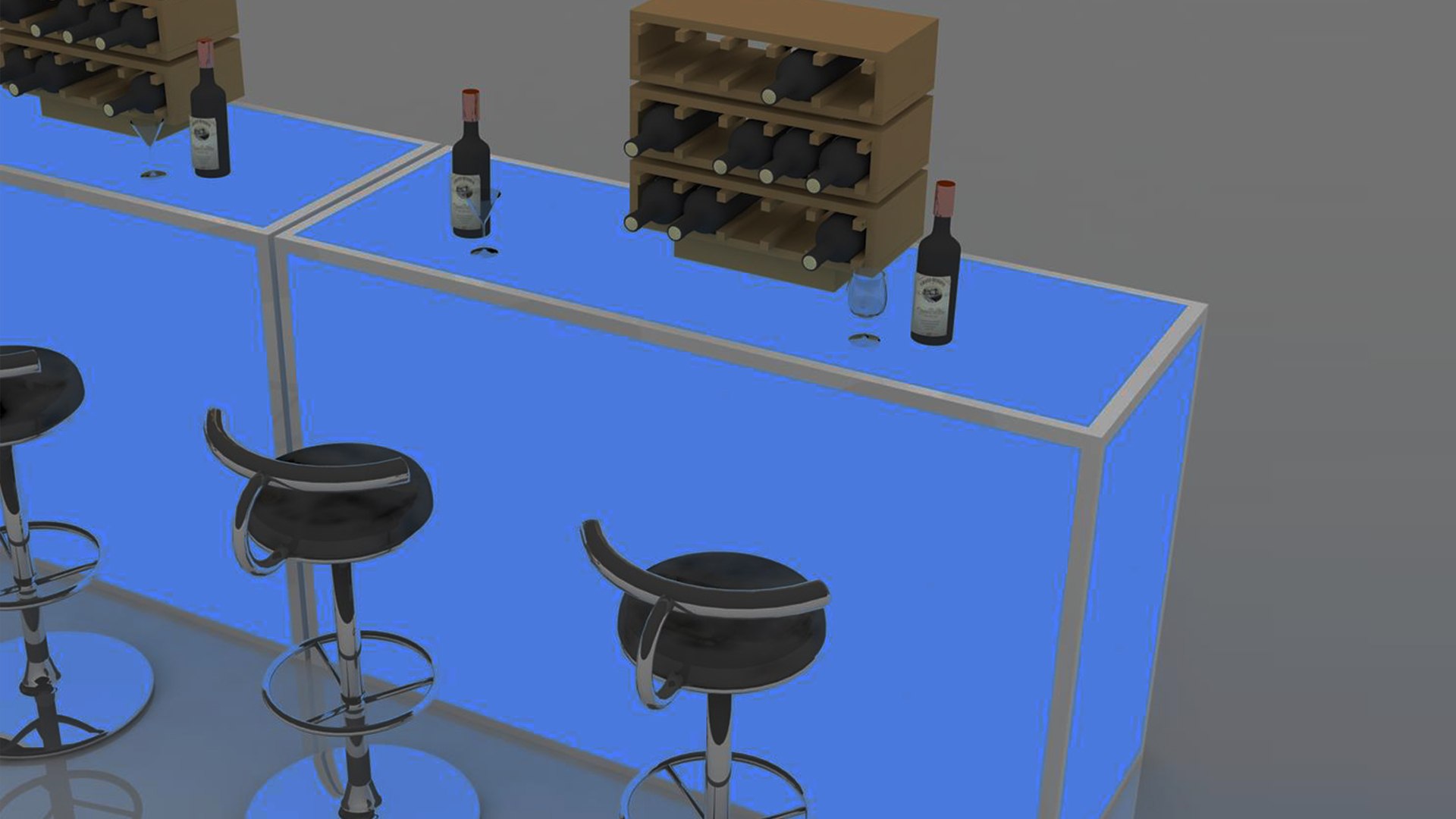 Bar Table 3D Model - TurboSquid 1972792