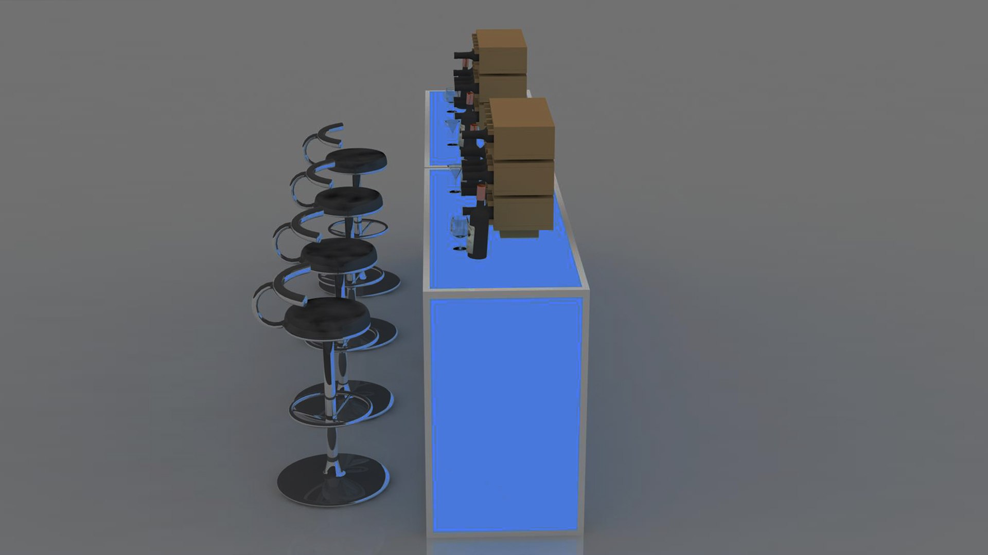 Bar Table 3D Model - TurboSquid 1972792