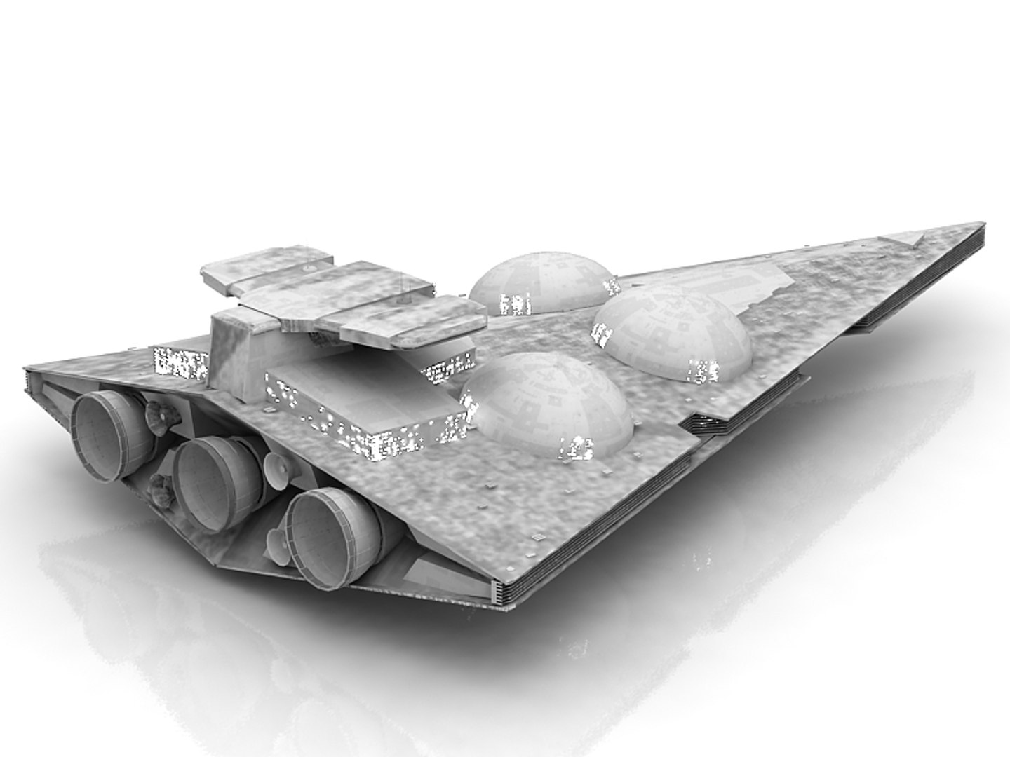 3D Model Star Destroyer Spaceship - TurboSquid 1624536