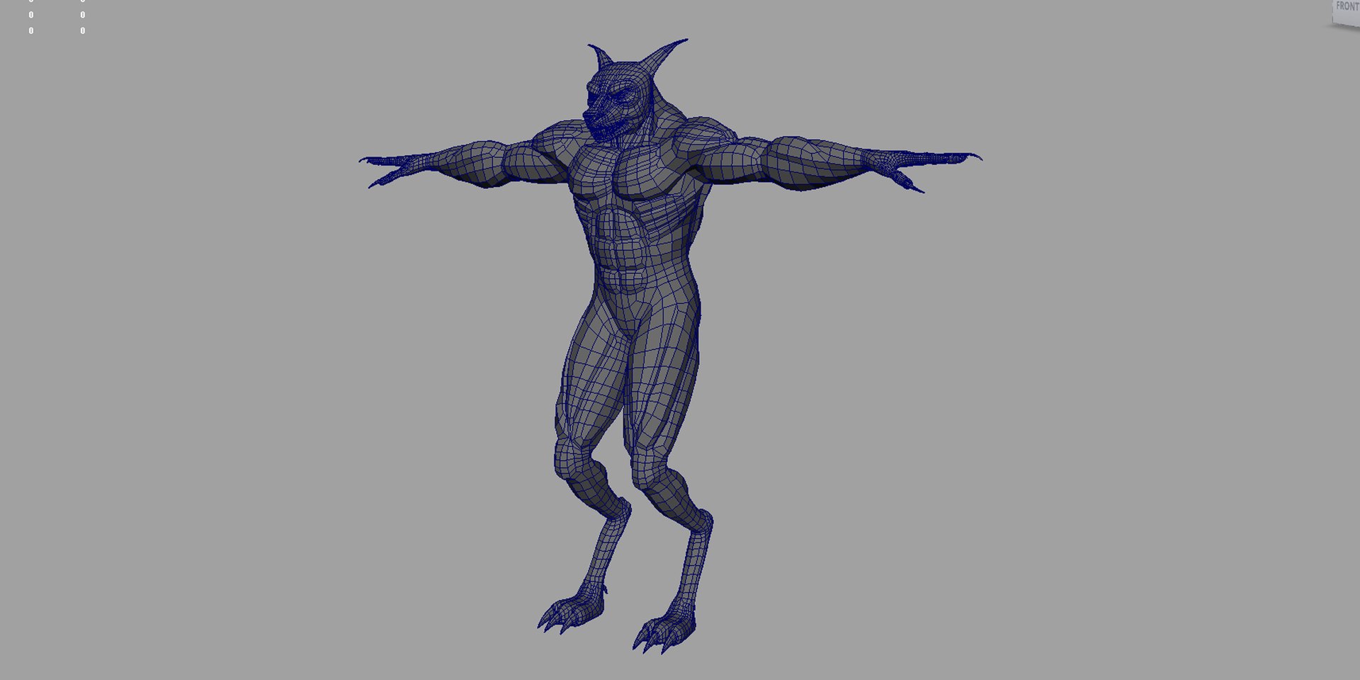3D Wolf Man - TurboSquid 1560377