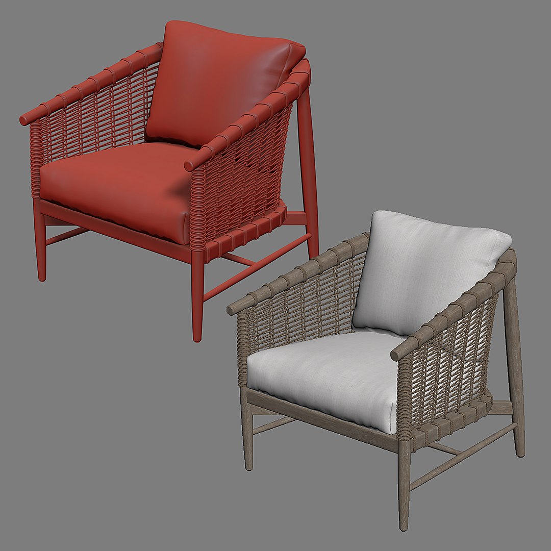 Melrose Lounge Chair 3D - TurboSquid 1507780