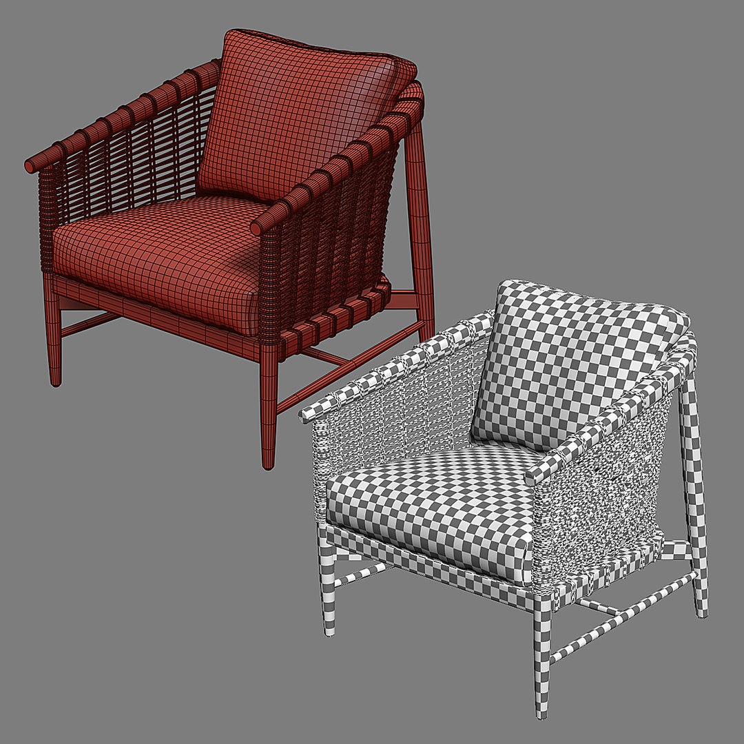 Melrose Lounge Chair 3D - TurboSquid 1507780