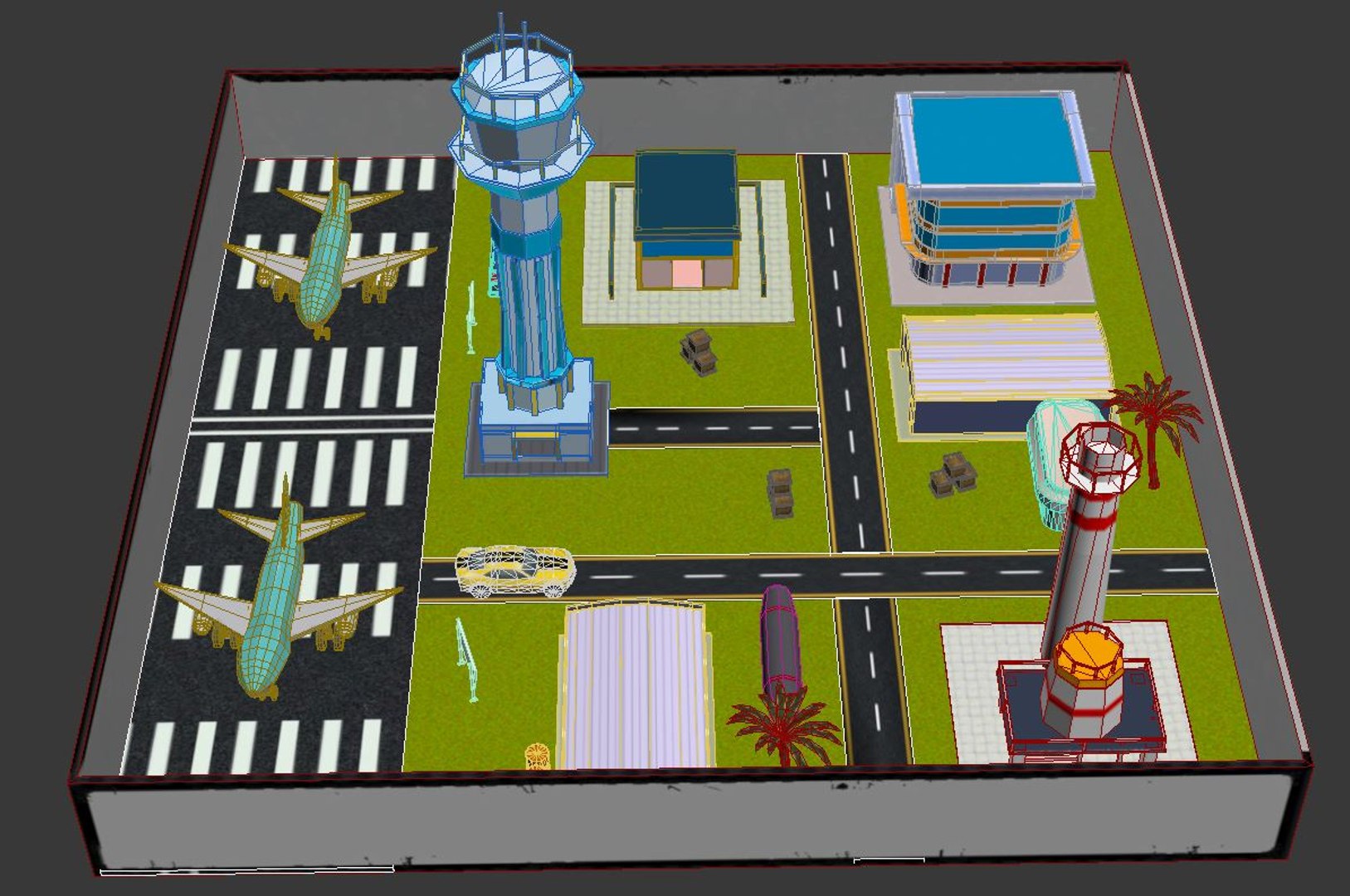 3D airport environment - TurboSquid 1197664