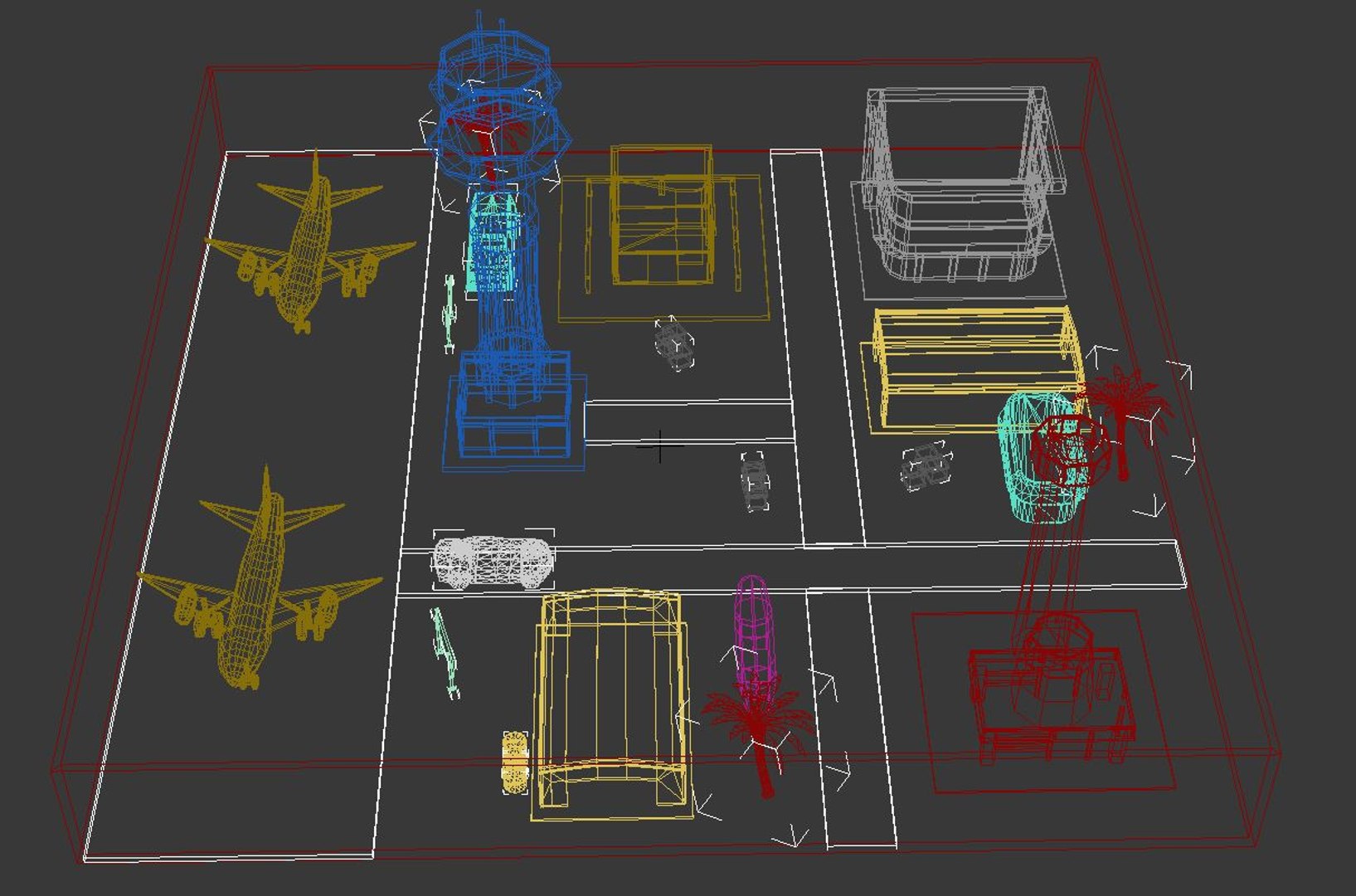 3D airport environment - TurboSquid 1197664