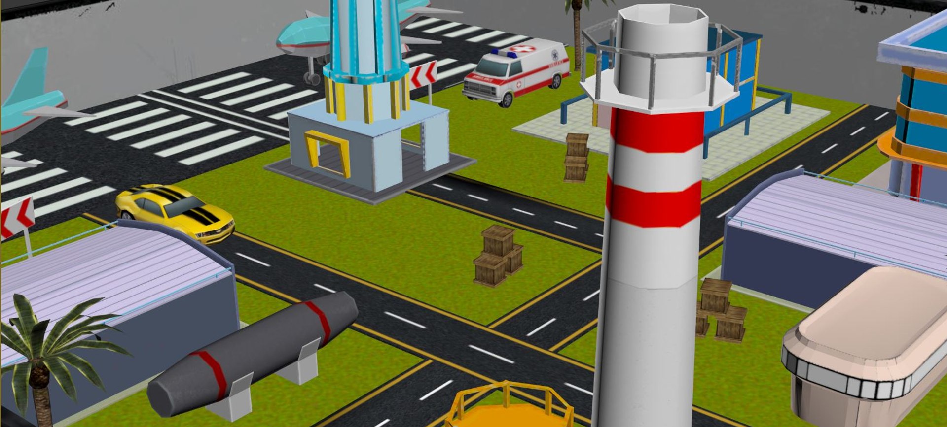 3D airport environment - TurboSquid 1197664