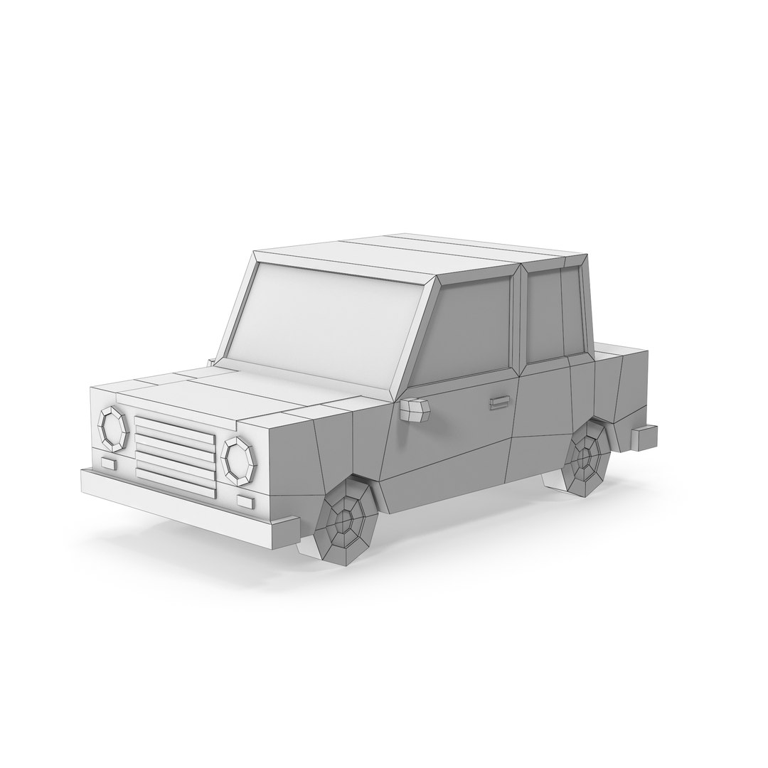 3D Cartoony Car Model - TurboSquid 2135419