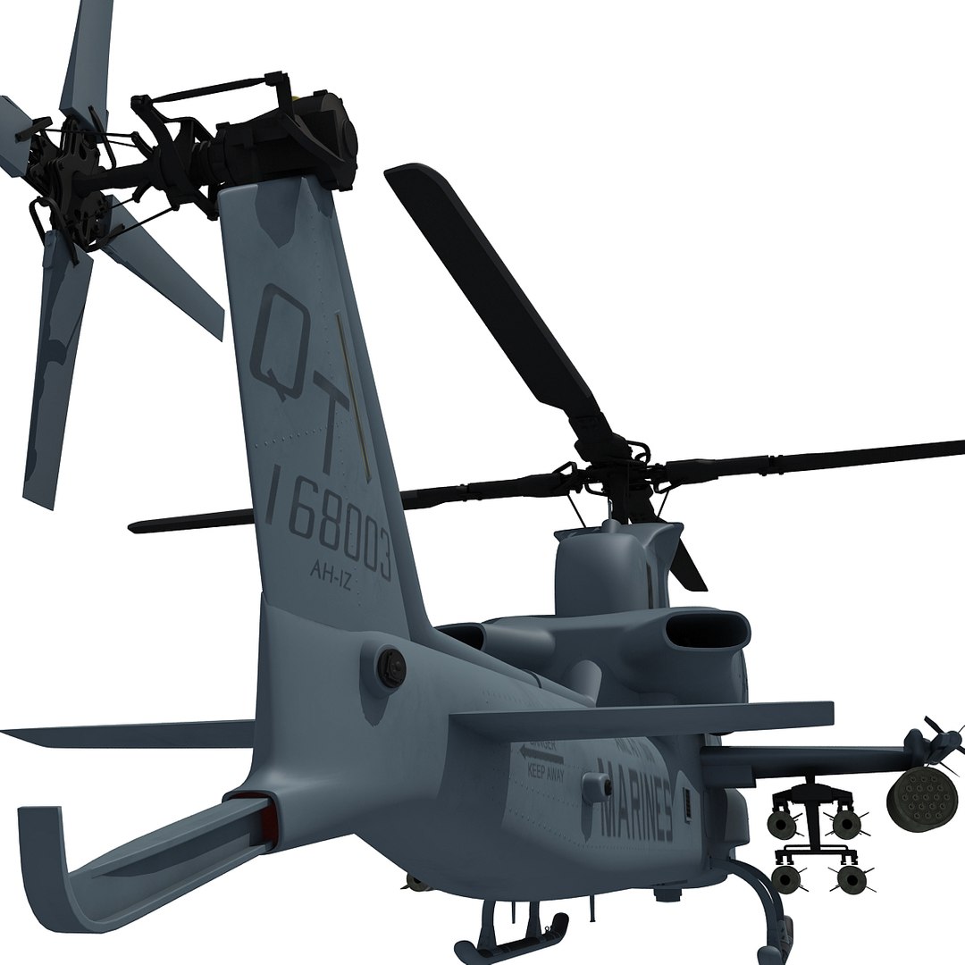 Bell Ah-1z Viper Attack Helicopter 3ds
