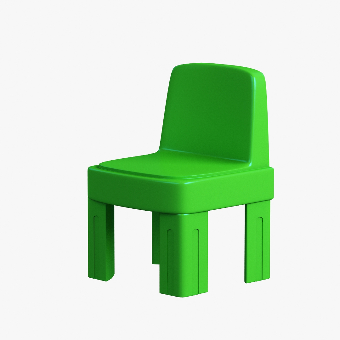 Children Chair Plastic Model