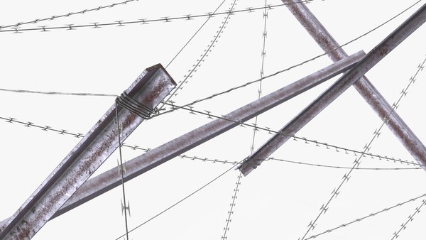 3D model rest razor wire obstacle - TurboSquid 1713223