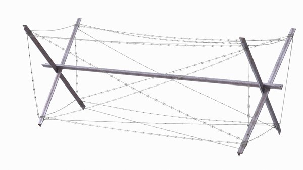 3D model rest razor wire obstacle - TurboSquid 1713223
