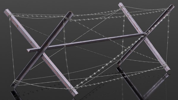 3D model rest razor wire obstacle - TurboSquid 1713223