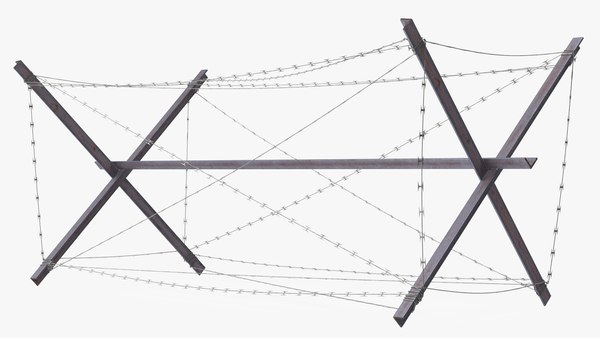 3D model rest razor wire obstacle - TurboSquid 1713223