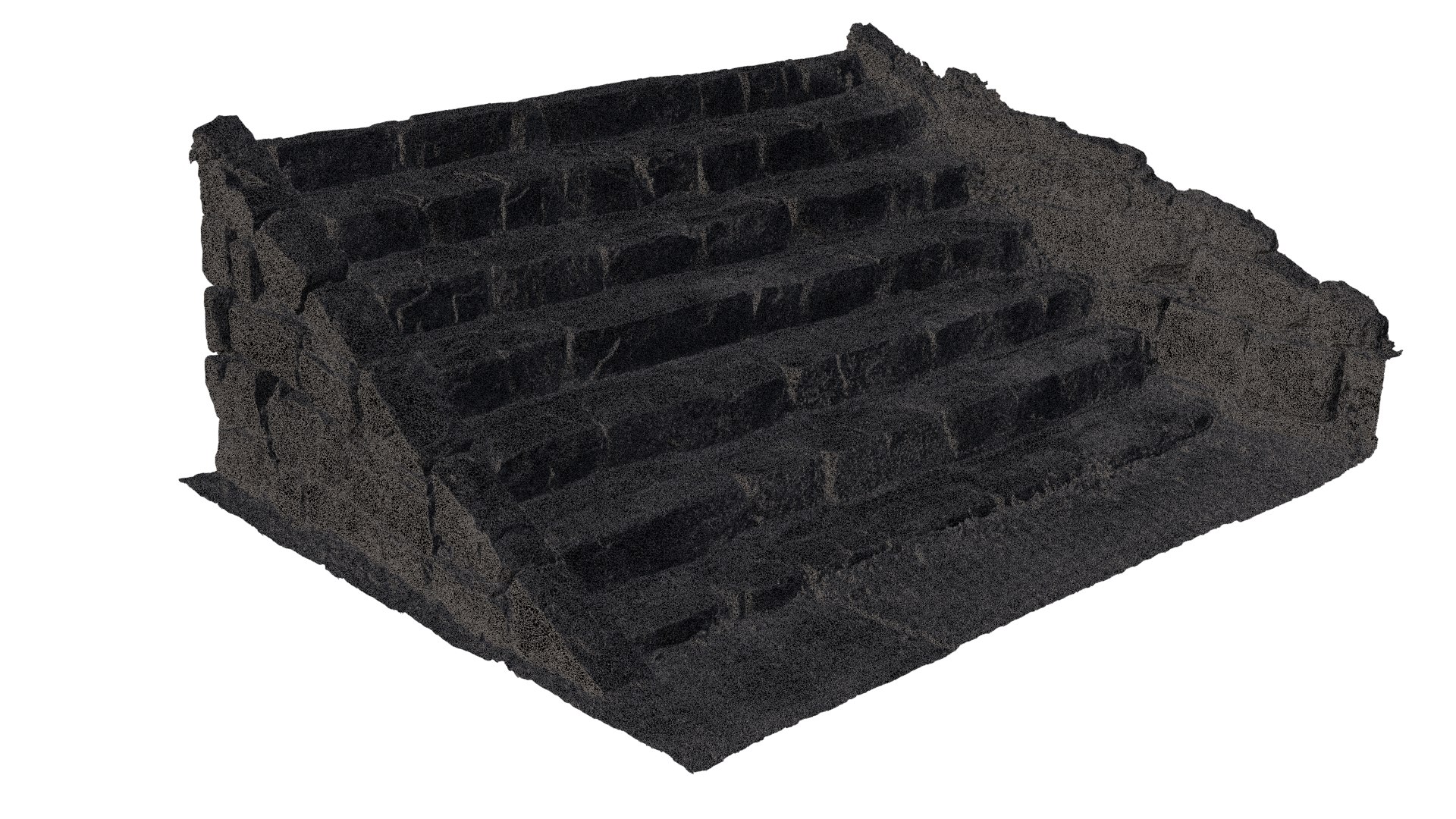 3D Korean Traditional Stone Staircase - TurboSquid 1850986