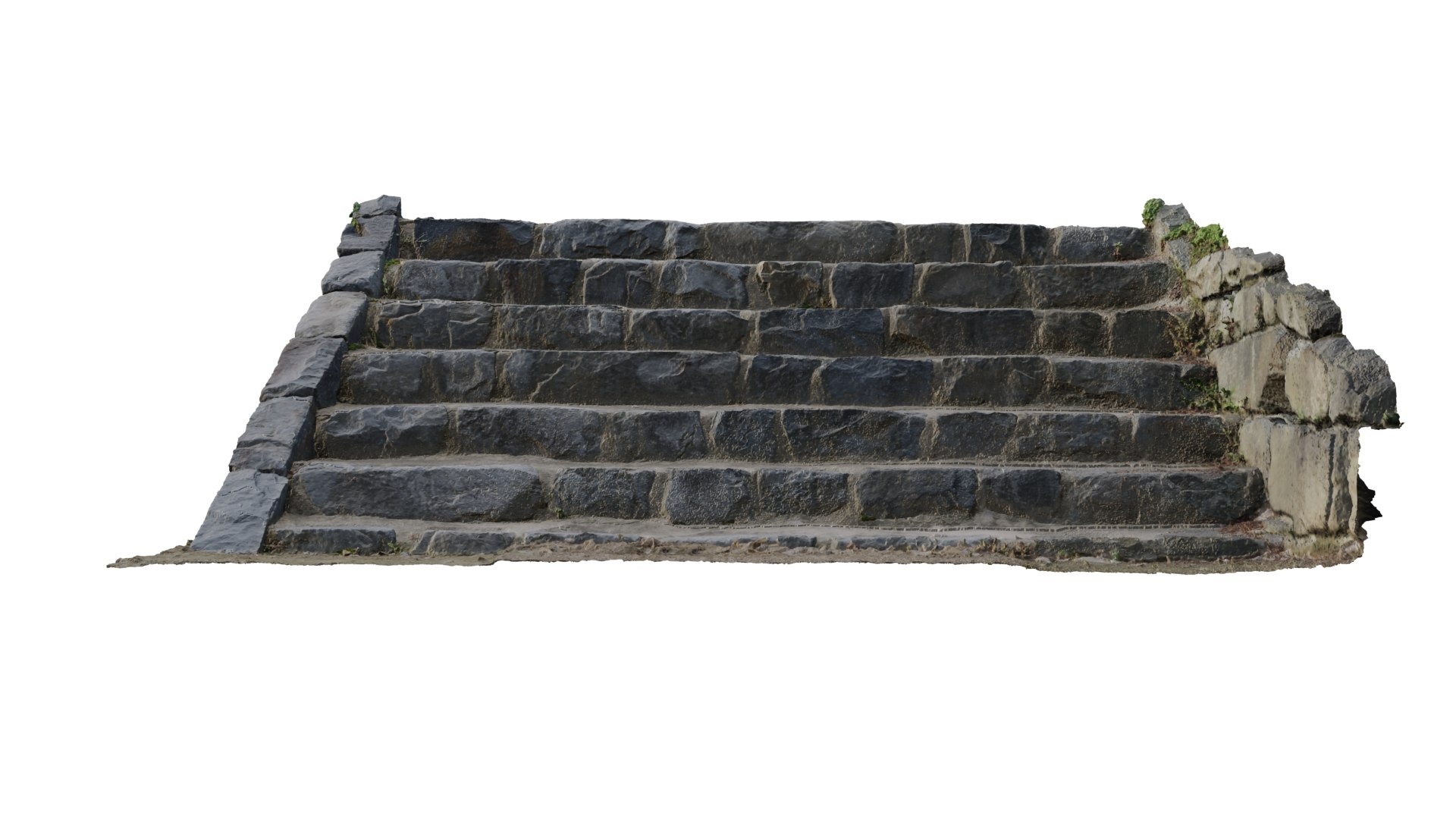 3D Korean Traditional Stone Staircase - TurboSquid 1850986