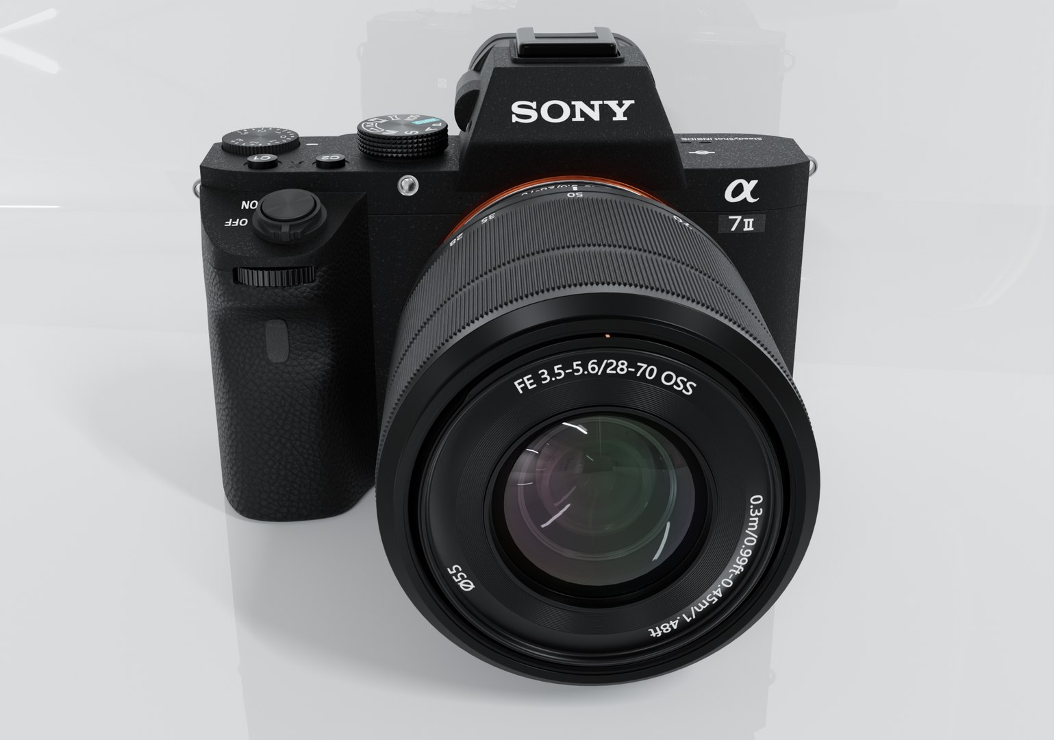 Sony Alpha 7 II With FE 28-70mm Lens Kit 3D Model - TurboSquid 2045727