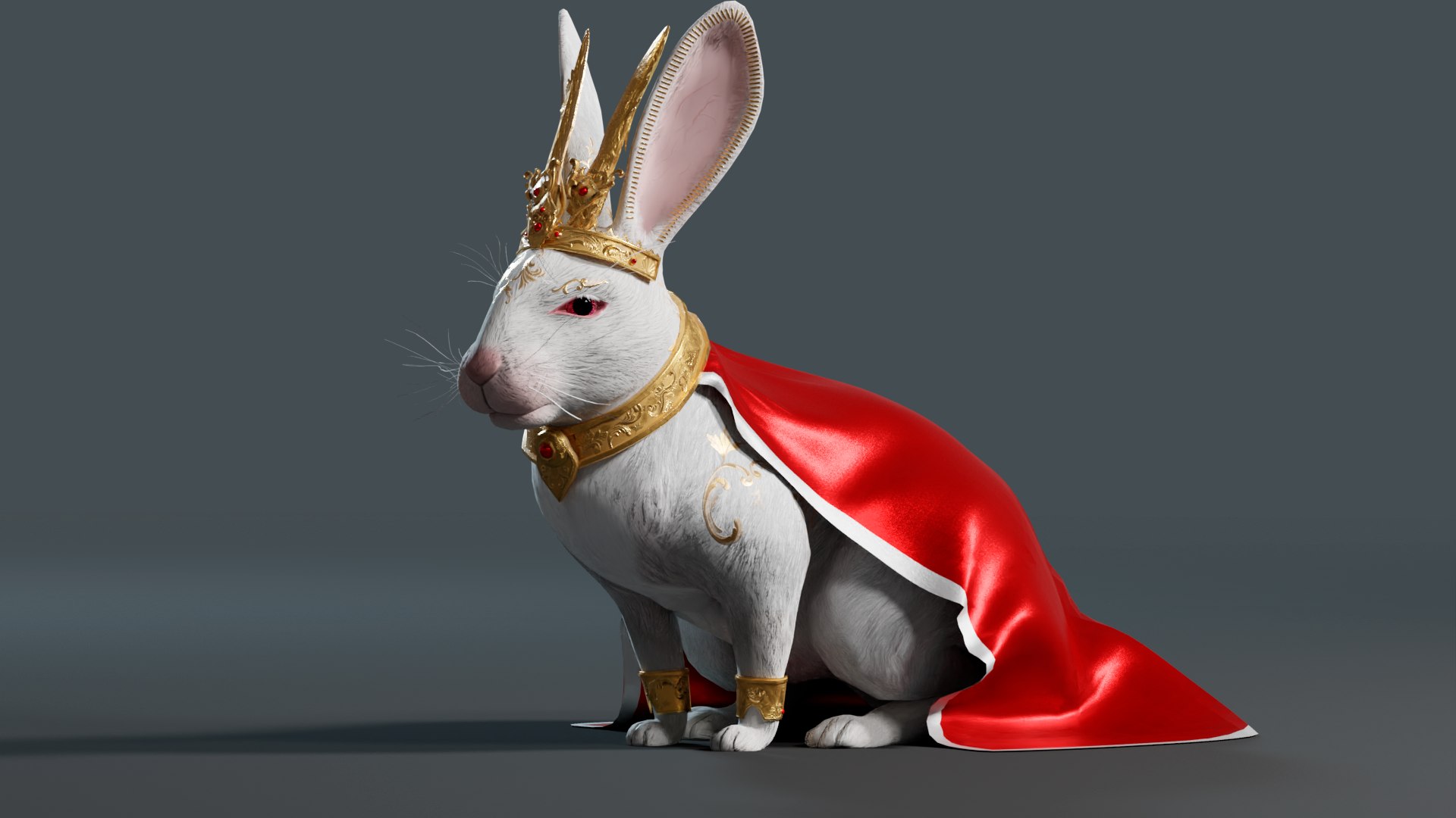Fantasy Golden Rabbit 3D - TurboSquid 2131395