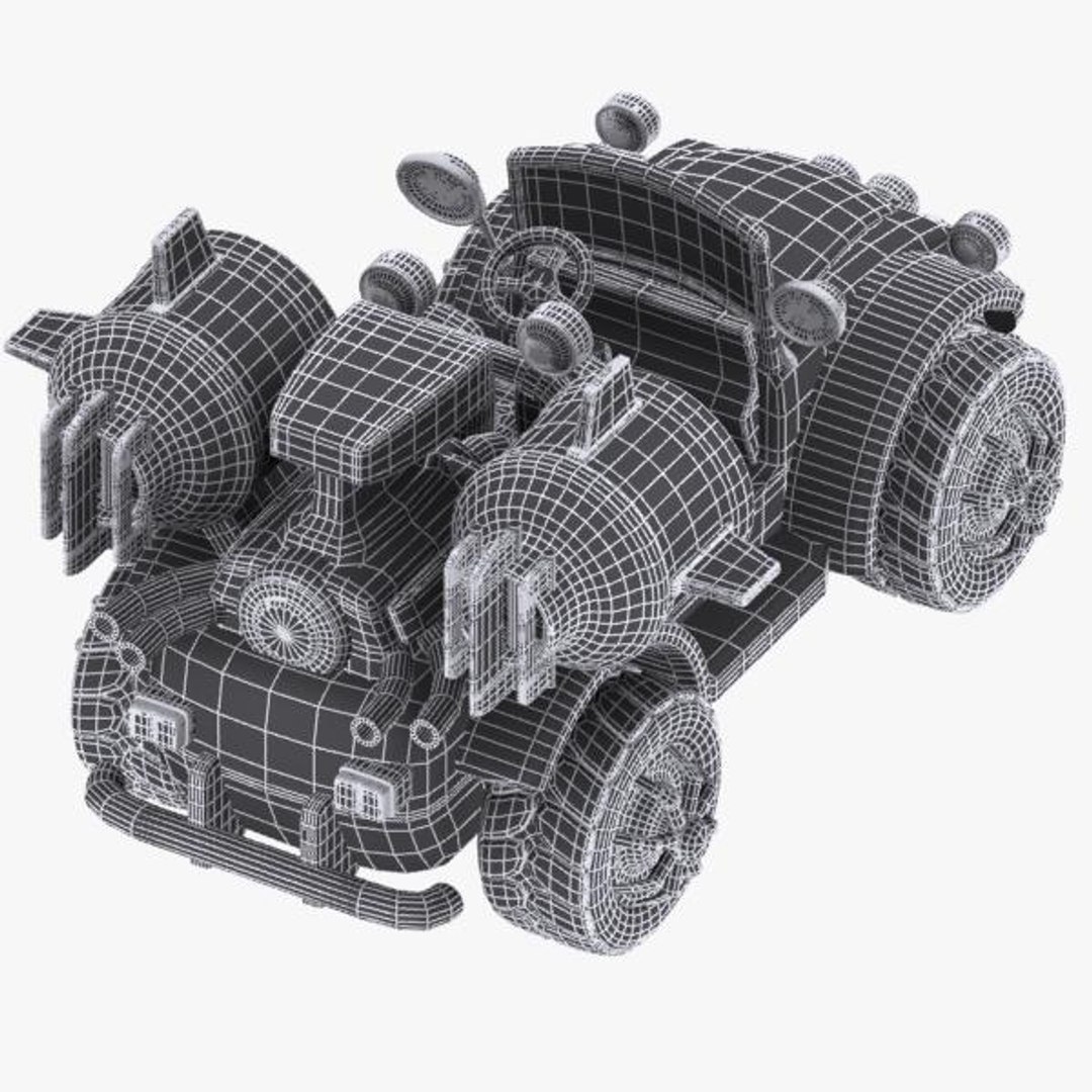 3d Jeep Car Cartoon Model