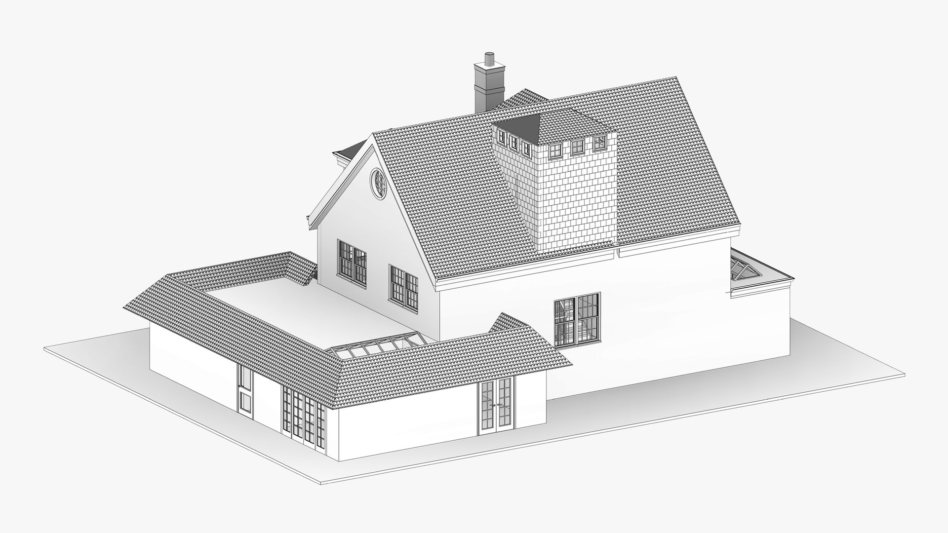 Revit family house 3D model - TurboSquid 1536064